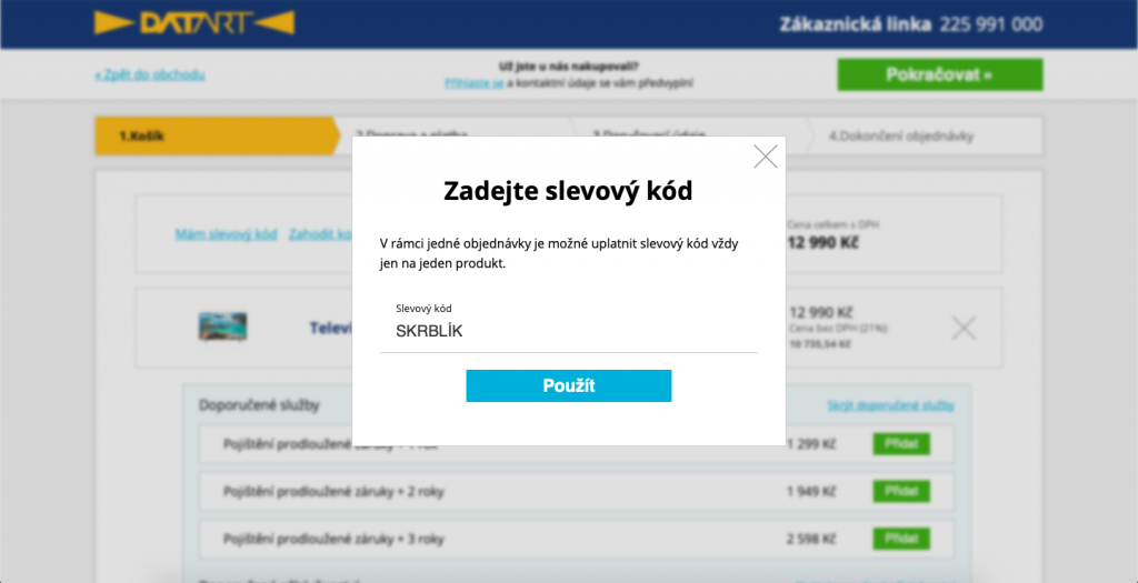 1x Datart slevový kód na prosinec 2025 - Skrblík