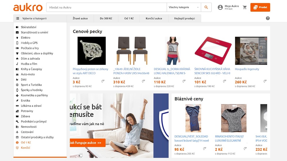 Aukro: Doprava až do 200 Kč zdarma při platbě kartou Visa